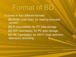 Blu Ray Disc Technology | PPTX