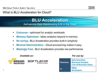 BLU Acceleration on the Cloud – 101 | PPTX | Cloud Computing | Internet