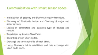 blutooth based sensor network | PPT