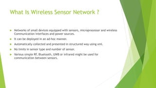 blutooth based sensor network | PPT