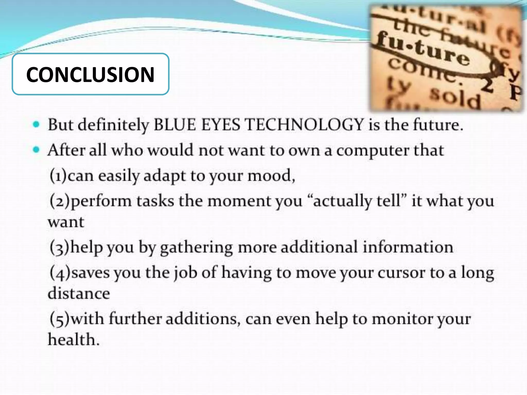 Blue eyes technology | PPTX