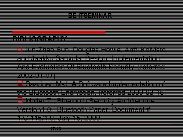 Bluetooth Security Ppt