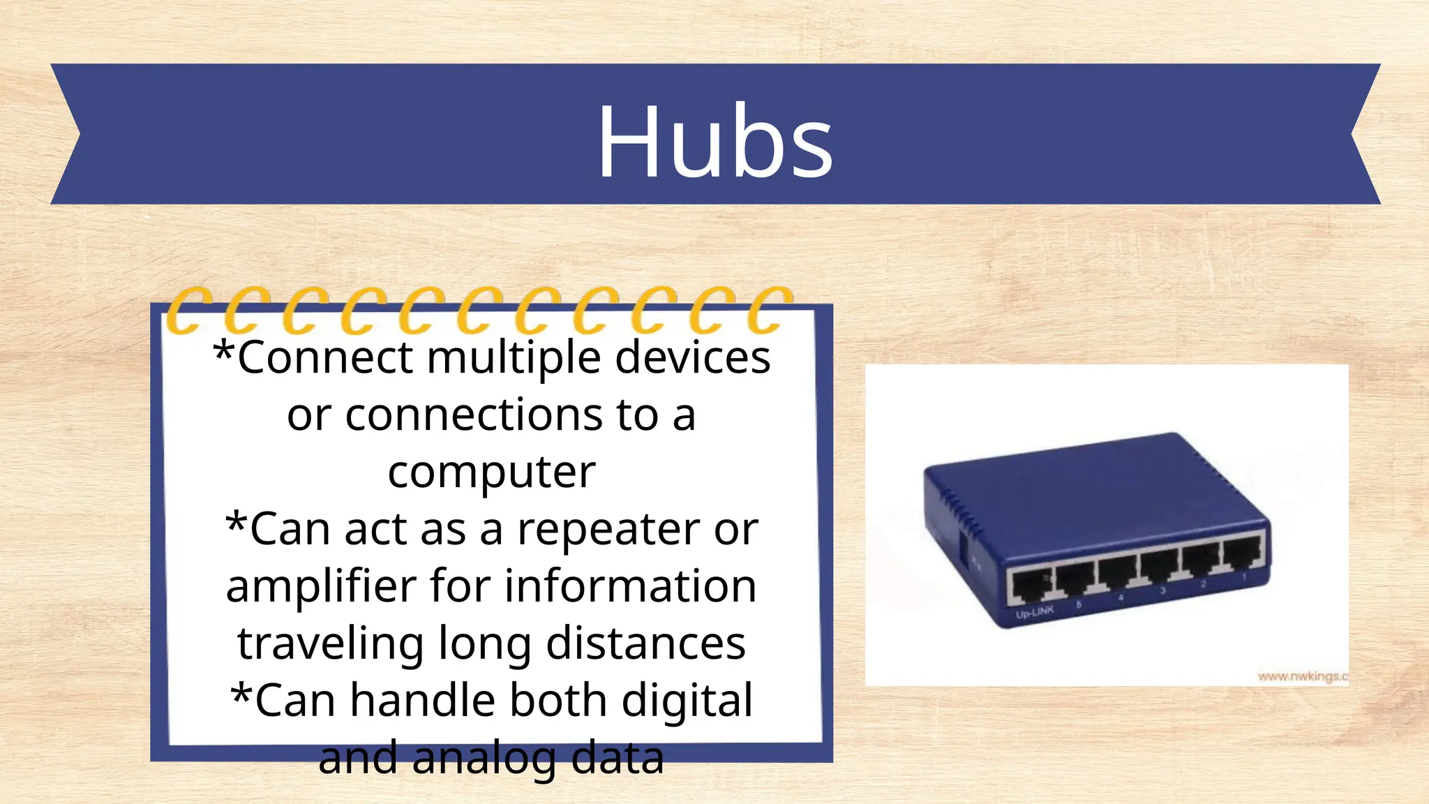 Network Devices and it's functions - IS 101 | PPTX
