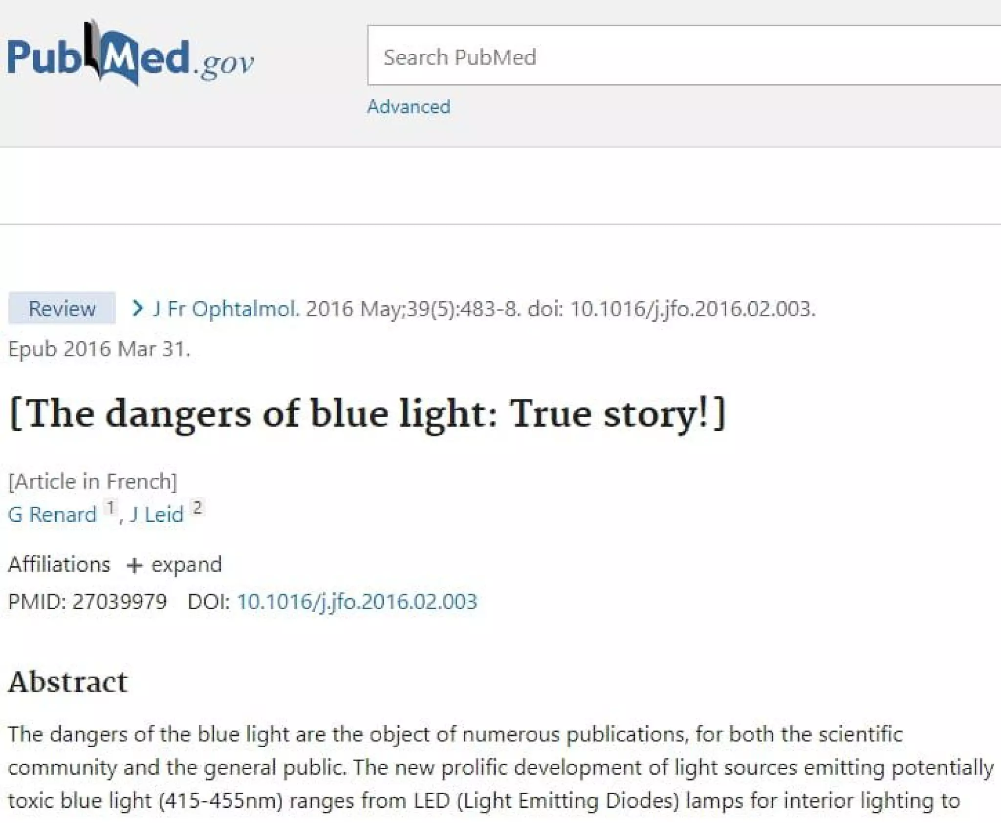 The Dangers of Blue Light | PDF