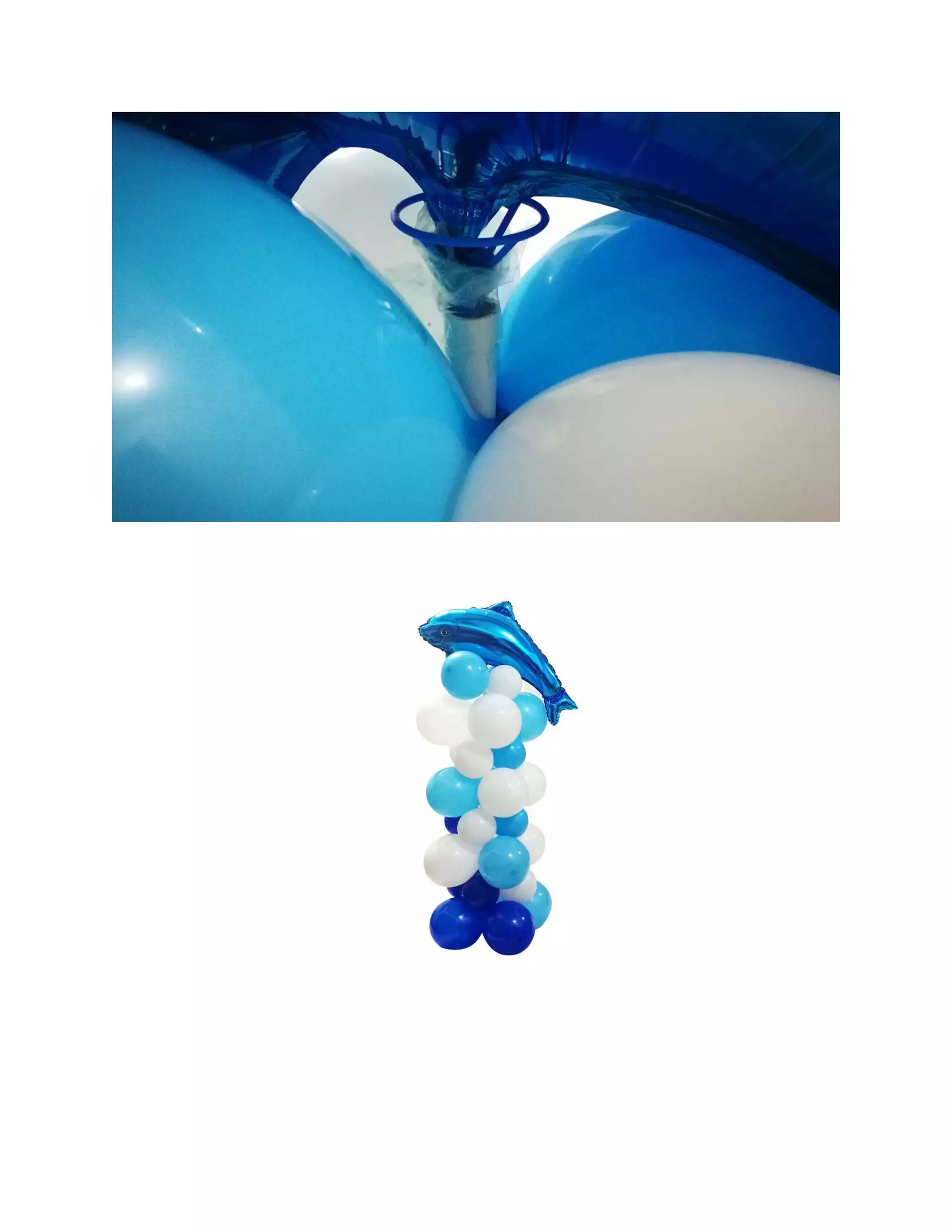 Dolphin Balloon Column Stand Instruction - Party Zealot | PDF
