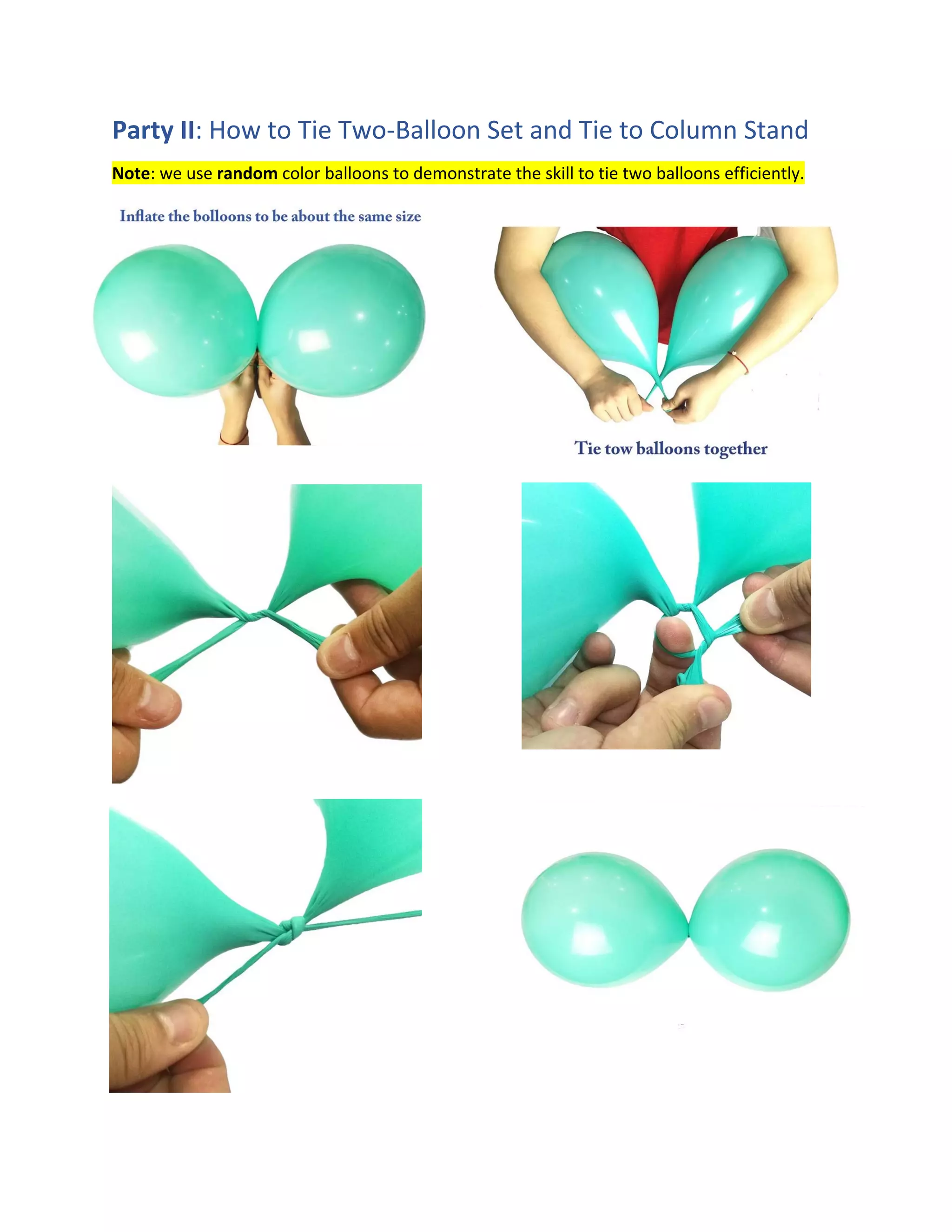How To Tie Two Balloons Together | atelier-yuwa.ciao.jp