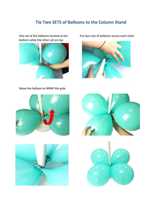 Dolphin Balloon Column Stand Instruction - Party Zealot | PDF