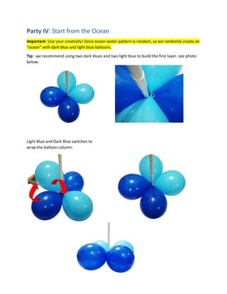 Dolphin Balloon Column Stand Instruction - Party Zealot | PDF