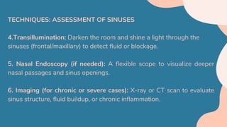 Nose, Sinuses, Mouth and Throat Presentation | PDF