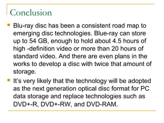 Blue ray | PPT | Data Storage and Warehousing | Computing