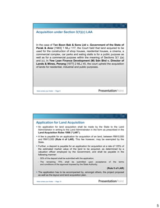 Blue screen-land acquisition process flow [compatibility mode] | PDF