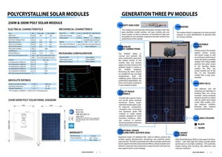 Blue Sun 250w Polycrystalline Solar Modules | PPT