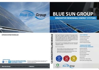 Blue Sun 250w Polycrystalline Solar Modules | PPT