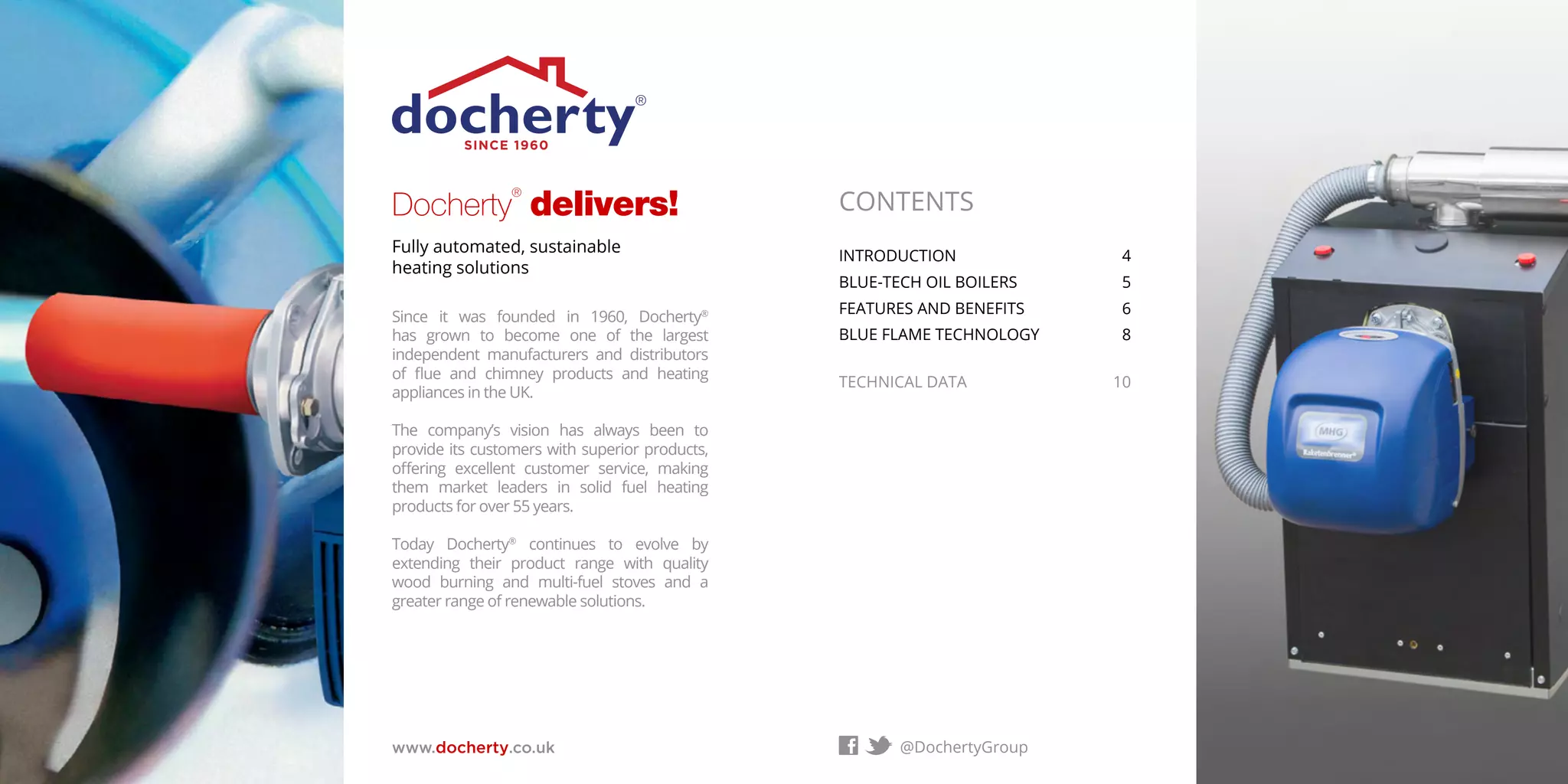 Blue tech oil boiler brochure - Docherty Group | PDF