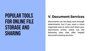 Lesson 7: File Storage and Online Collaboration | PPT