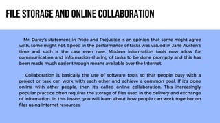 Lesson 7: File Storage and Online Collaboration | PDF