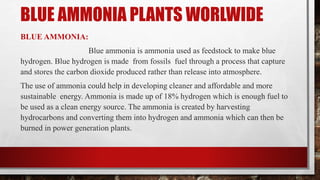 Blue ammonia | PPTX