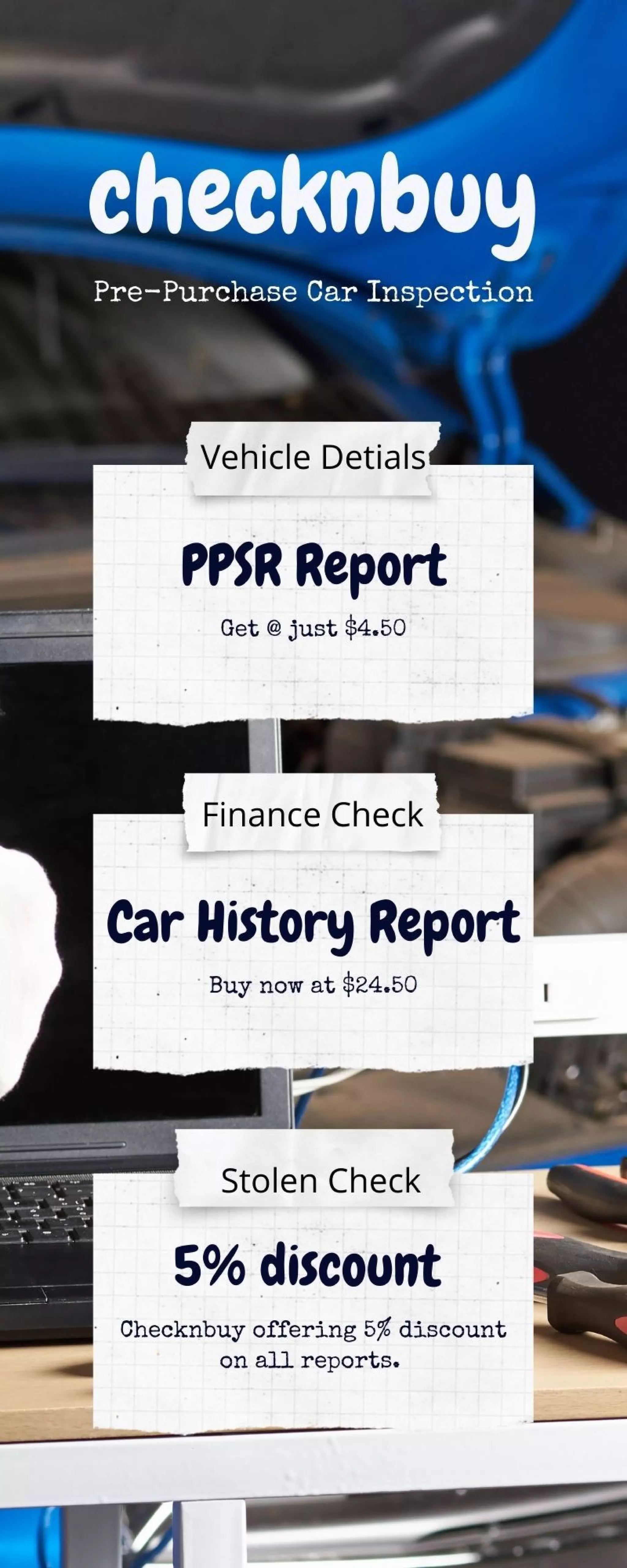 5% discount at Car History and PPSR report | PDF