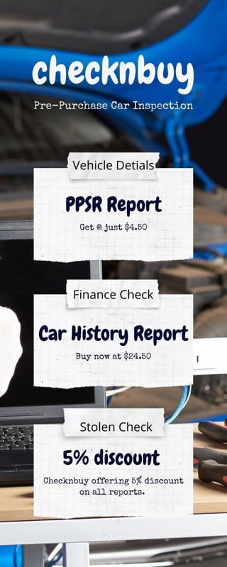 5% discount at Car History and PPSR report | PDF