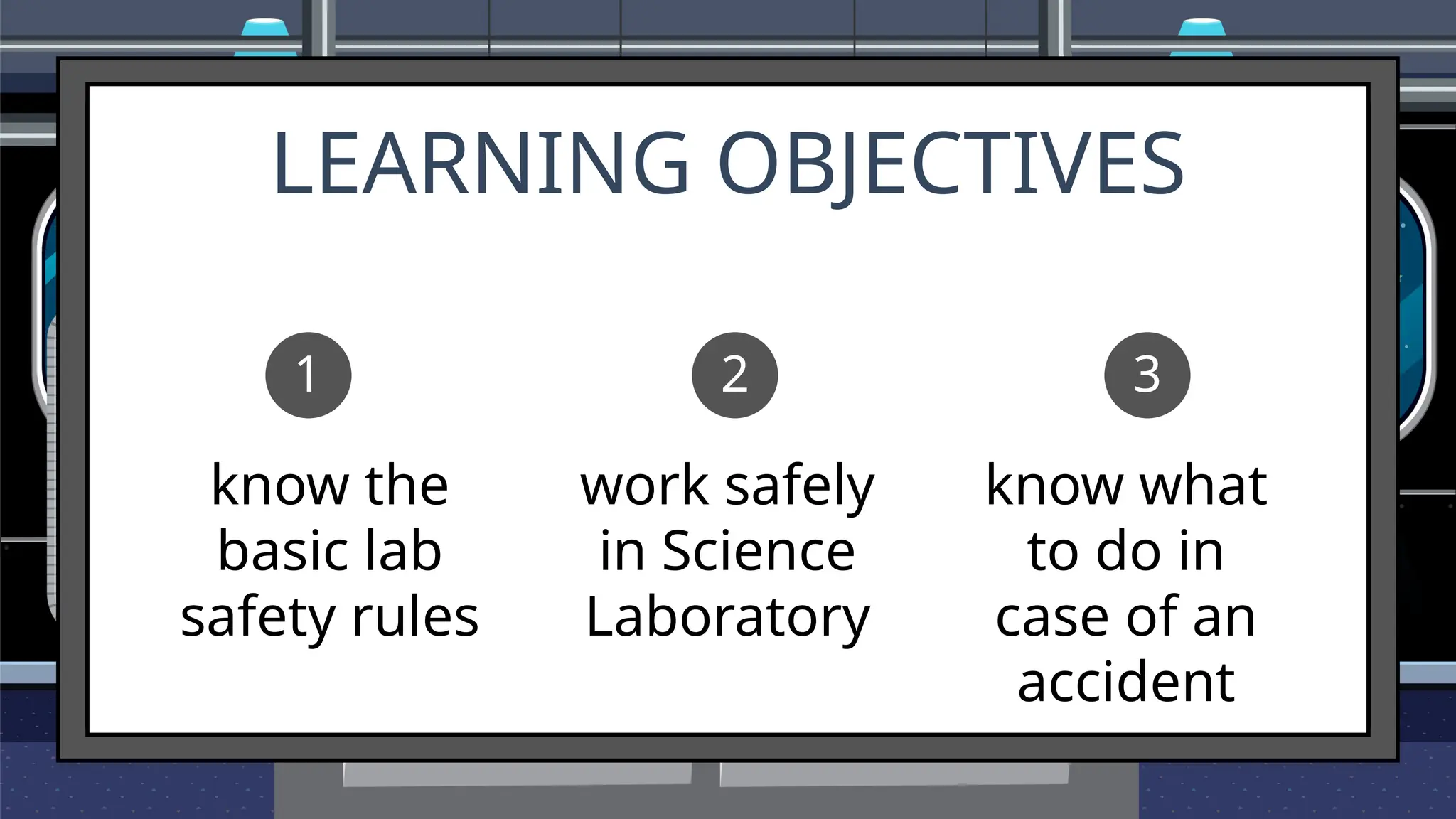 Blue and Black Cute Illustrative Science Laboratory Safety Rules ...