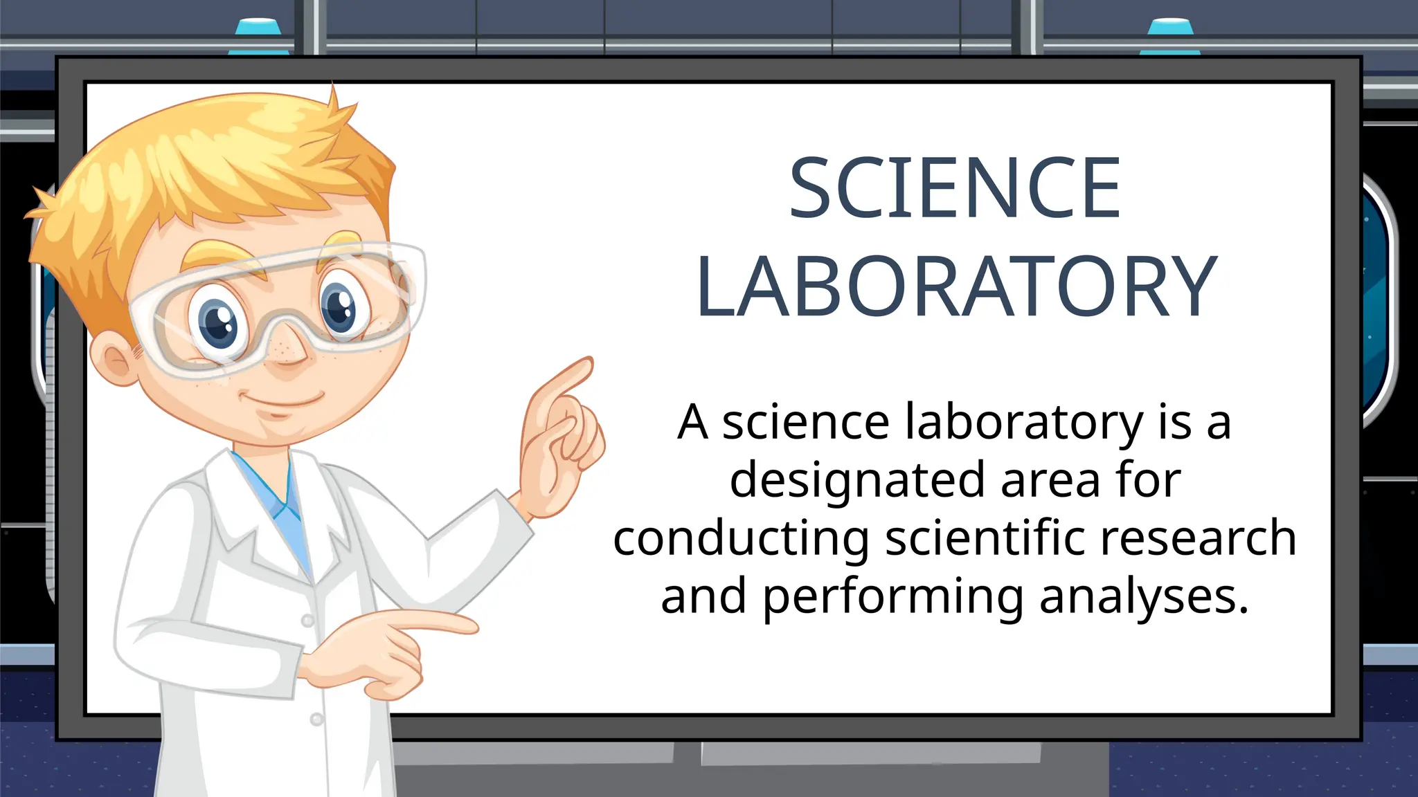 Blue and Black Cute Illustrative Science Laboratory Safety Rules ...
