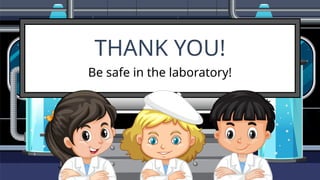 Blue and Black Cute Illustrative Science Laboratory Safety Rules ...