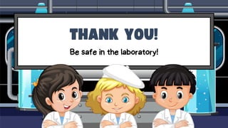 Blue and Black Cute Illustrative Science Laboratory Safety Rules ...
