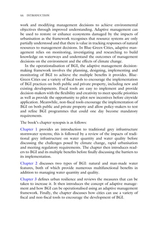 Blue and Green Cities The Role of Blue-Green Infrastructure in Managing ...