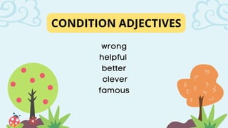 Blue and Green Colorful Fun Illustrative Garden Adjective Power Point ...