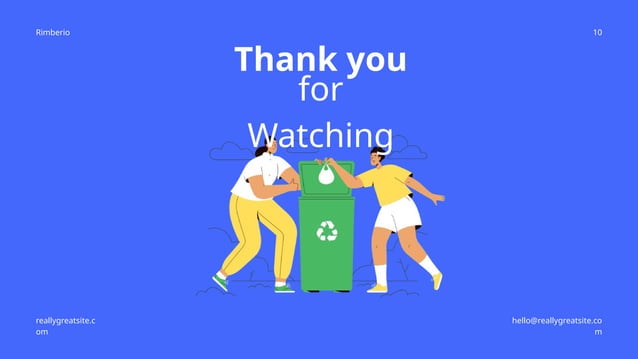 Blue and Green Flat Illustration Recycling Pitch Deck Presentation.pptx