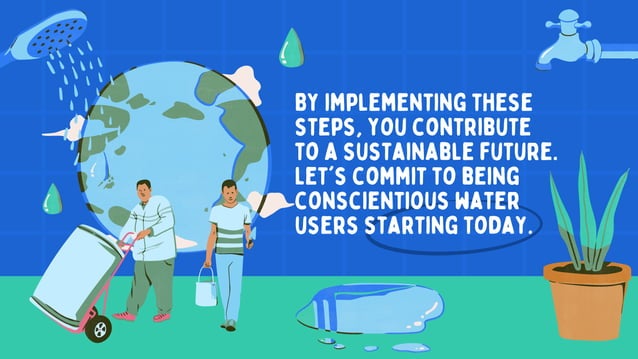 Blue and Green Illustrative How to Save Water Presentation.pdf | Home ...