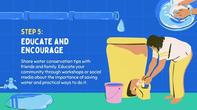 Blue and Green Illustrative How to Save Water Presentation.pdf | Home ...