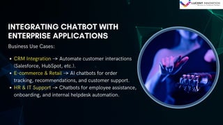 End-to-End AI Chatbot Development with Python and LLMs | PPT