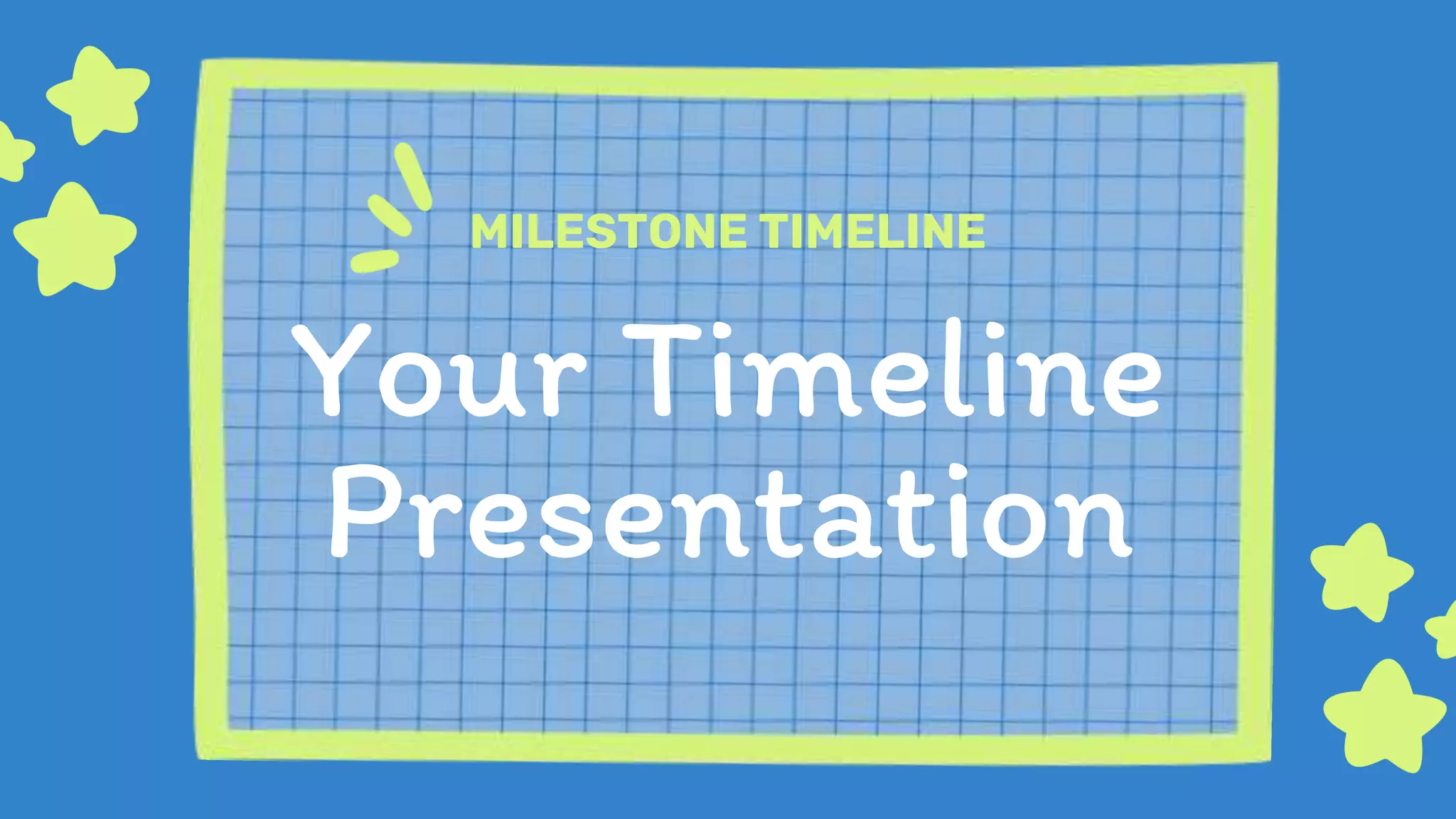 Blue and Lime Scrapbook Milestone Timeline Presentation.pptx