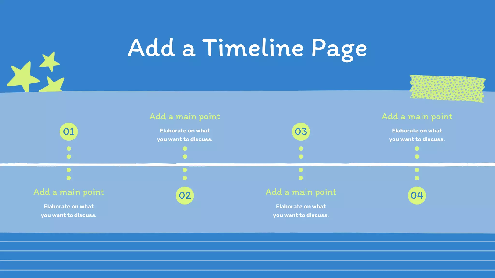 Blue and Lime Scrapbook Milestone Timeline Presentation.pptx