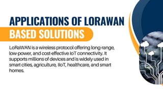 LoRaWAN-Based Solution: Empowering IoT Connectivity | PDF