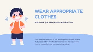 Rules and Reminders For Online Classes | PDF