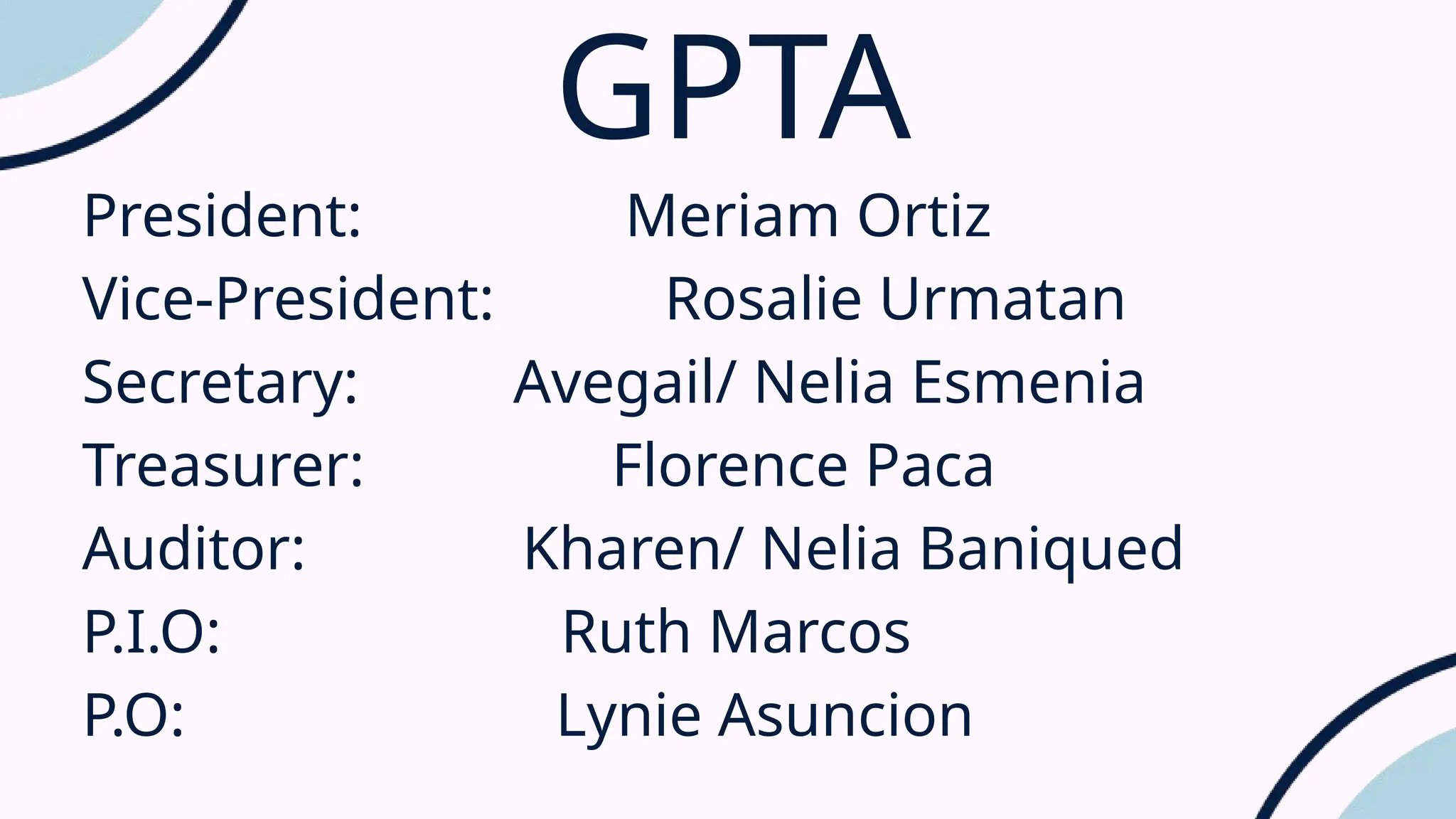 SPTA GENERAL ASSEMBLY SAMPLE for School Meeting | PPTX