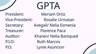 SPTA GENERAL ASSEMBLY SAMPLE for School Meeting | PPTX