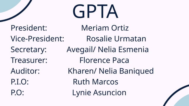 SPTA GENERAL ASSEMBLY SAMPLE for School Meeting | PPTX