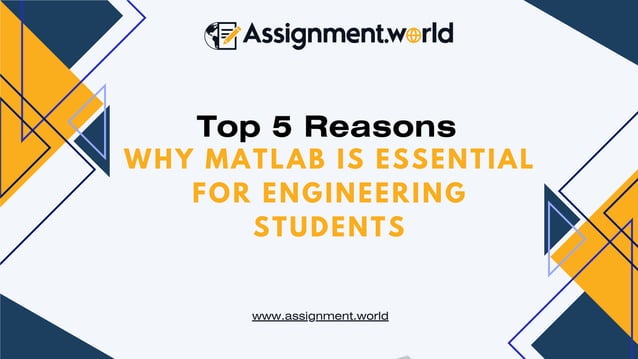Top 5 Reasons Why MATLAB is Essential for Engineering Students | PDF