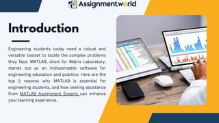 Top 5 Reasons Why MATLAB is Essential for Engineering Students | PDF