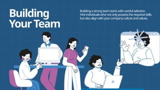 Blue and White Illustration Build a Business Team Presentation.pptx