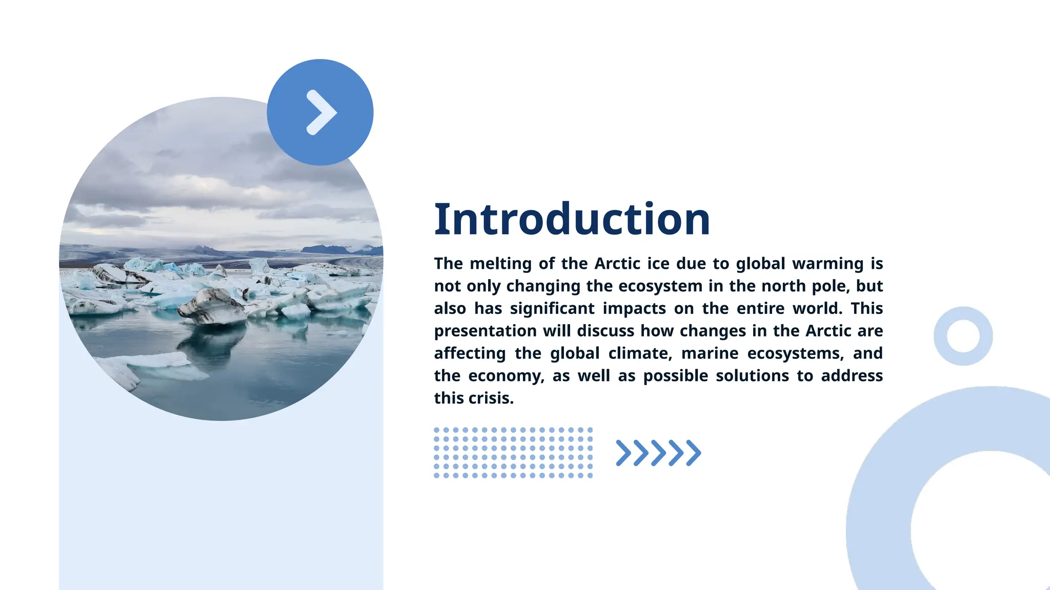 Blue and White Simple The Future Of The Arctic Presentation.pptx