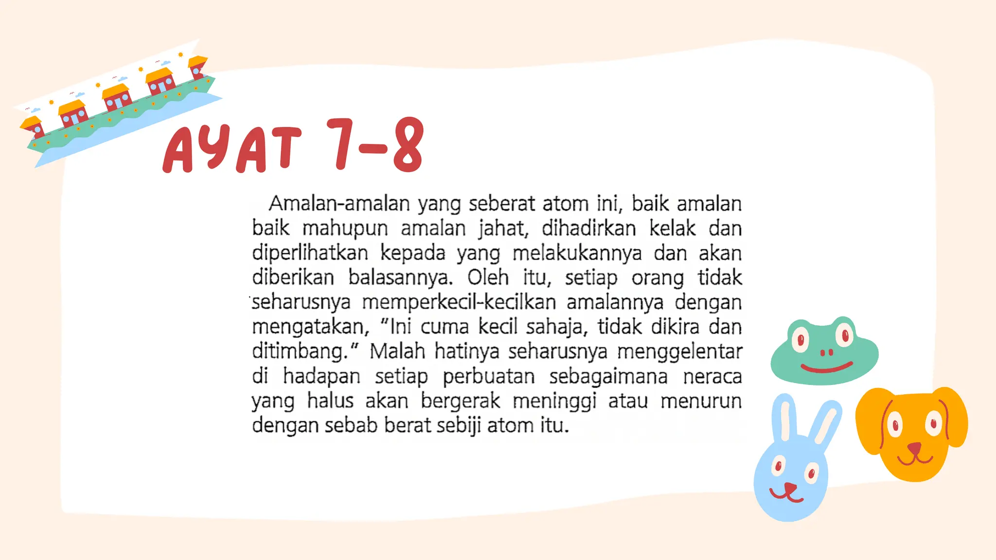 Surah Az zalzalah- pemandangan hari akhirat. | PDF