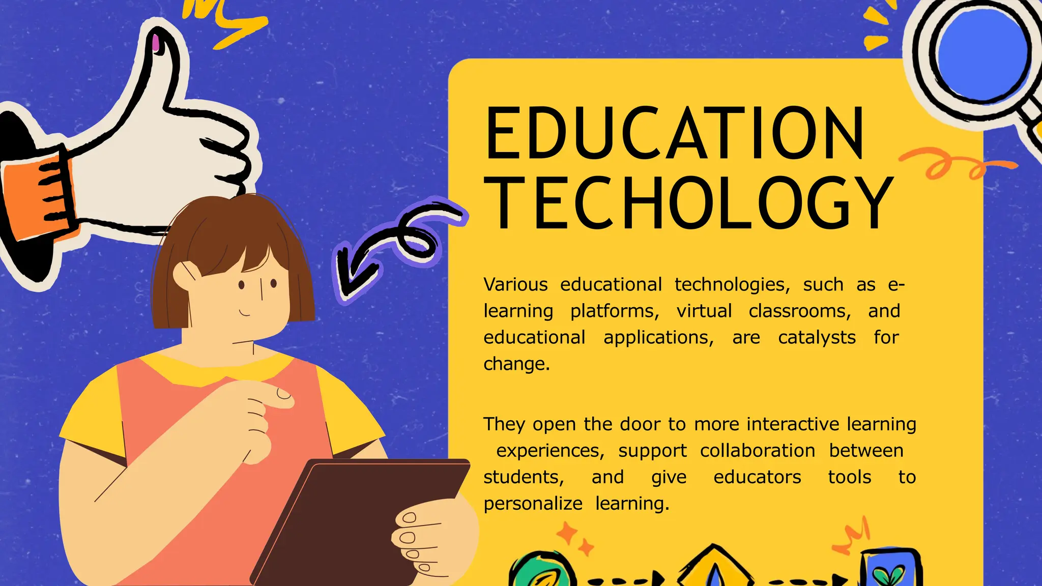 Blue and Yellow Illustrative Digital Education Presentation.pptx