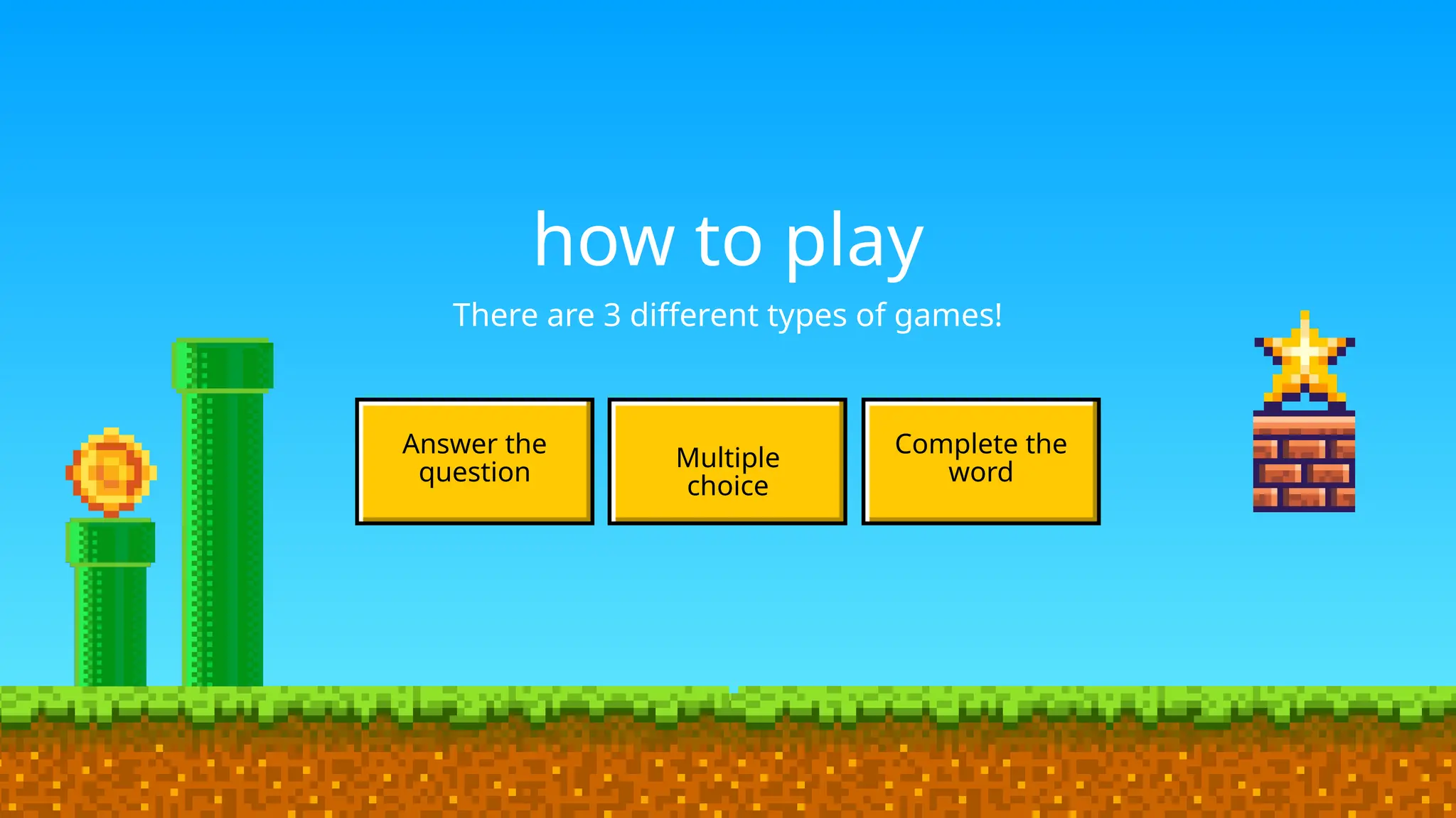 Blue and Yellow Neon Retro Pixel Art Game Night Game Presentation.pptx ...