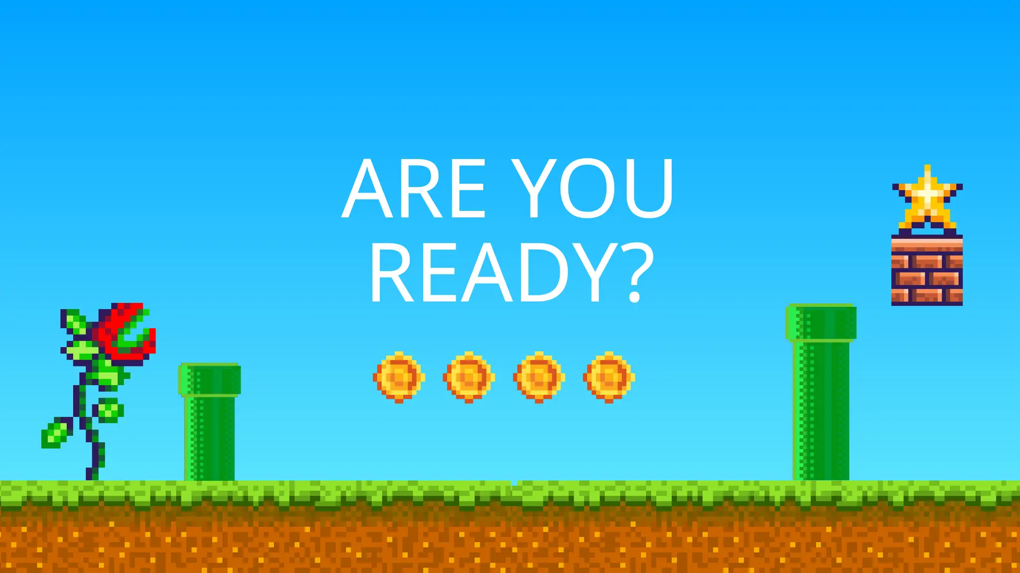 Blue and Yellow Neon Retro Pixel Art Game Night Game Presentation.pptx ...