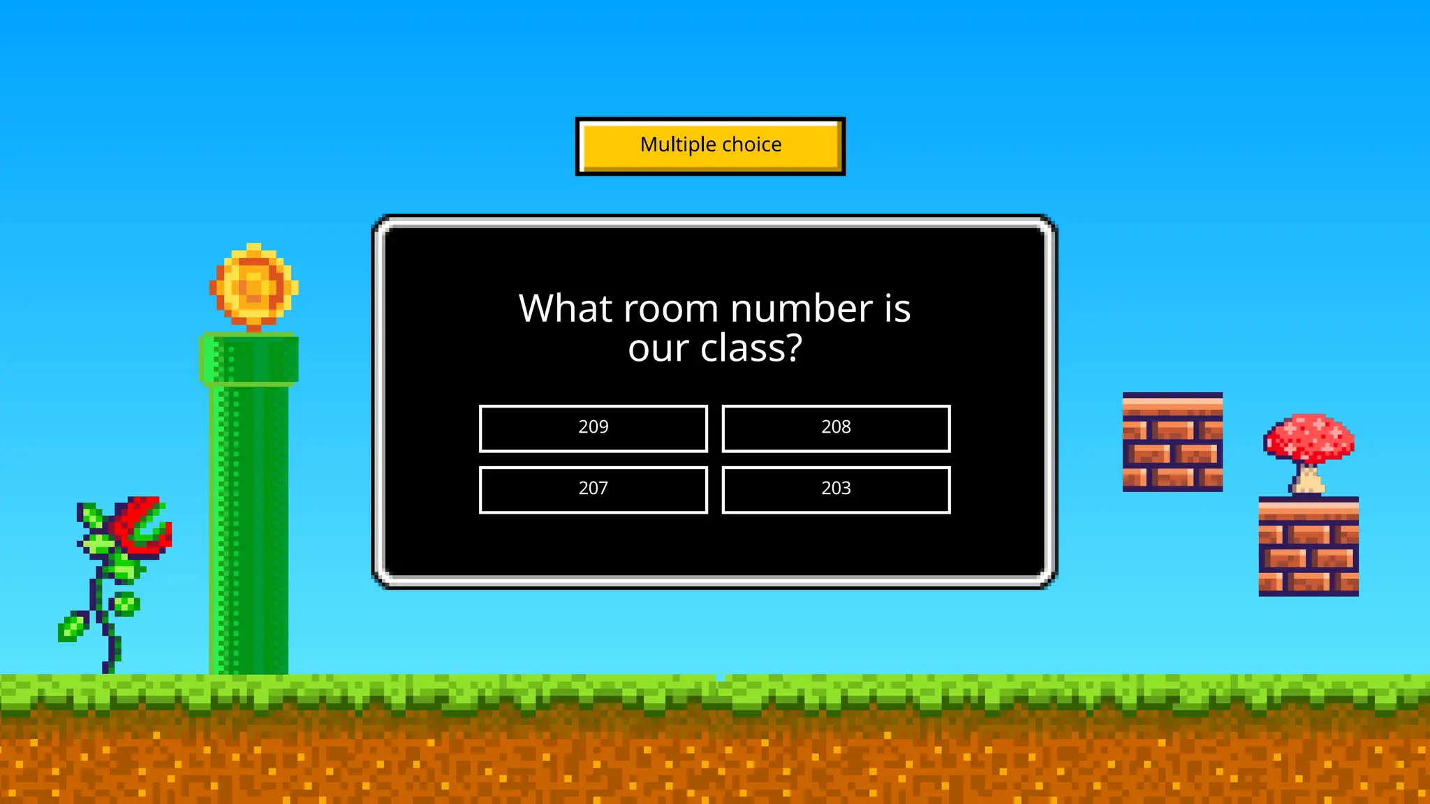 Blue and Yellow Neon Retro Pixel Art Game Night Game Presentation.pptx ...