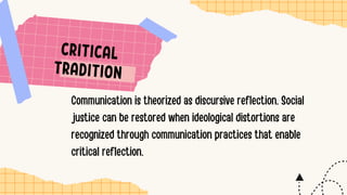 seven traditions of communication theory | PDF